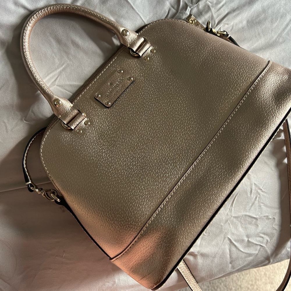 Gold Kate Spade-Handbag Or Crossbody - Gem